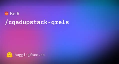 BeIR Cqadupstack Qrels Datasets At Hugging Face