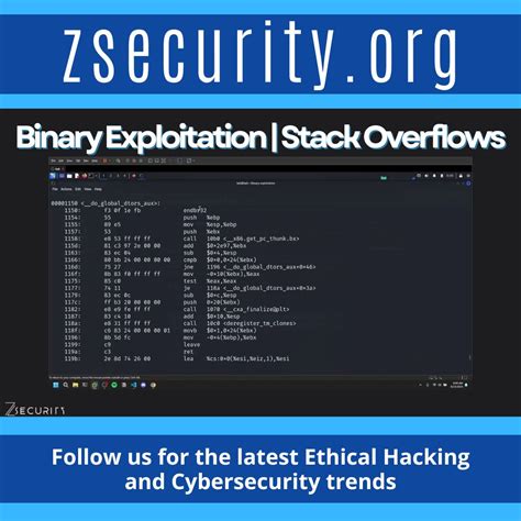 Zsecurity On Linkedin Binaryexploitation Ethicalhacking