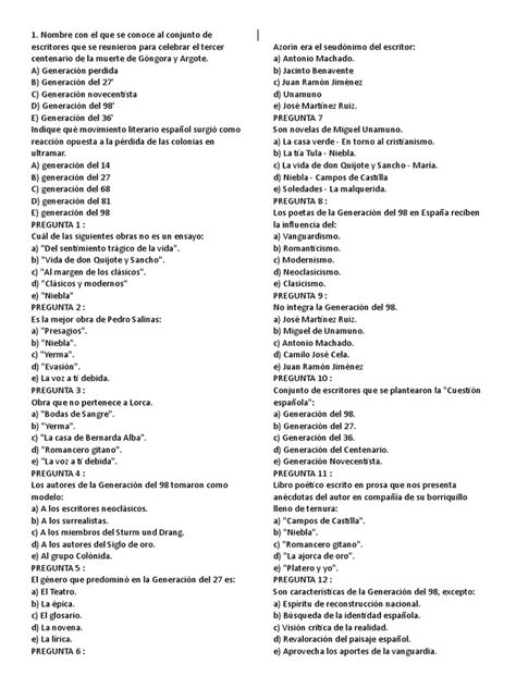 Gen 27 Y 98 Pdf Federico García Lorca Literatura En Español