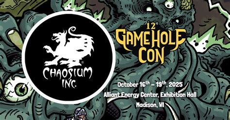 Chaosium Is Coming To Gamehole Con Oct 16 19 Madison Wi Chaosium Inc