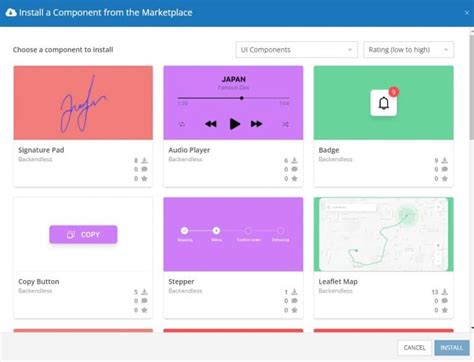 Stepper Component Backendless Marketplace