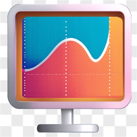 Download Interactive Graph On Computer Monitor With Colorful Data