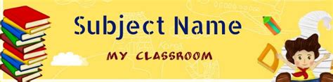 Classroom Header Template Postermywall