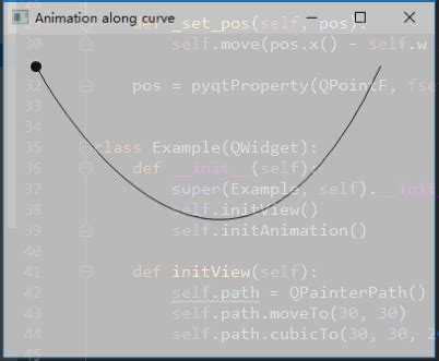 pyqt 动画学习三 指定控件的移动轨迹 yongchin 博客园