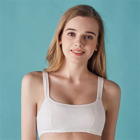 New Soft Girls Bra Cotton Teenage Underwear Training Bra For Girls Age