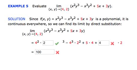 Solved Evaluate Lim X Y→4 2 X2y3 − X3y2 5x 3y