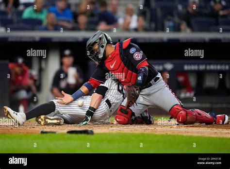 Washington Nationals Catcher Keibert Ruiz Drops The Ball As New York