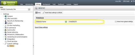 Site Settings In Kentico 7 Quenchtec Support