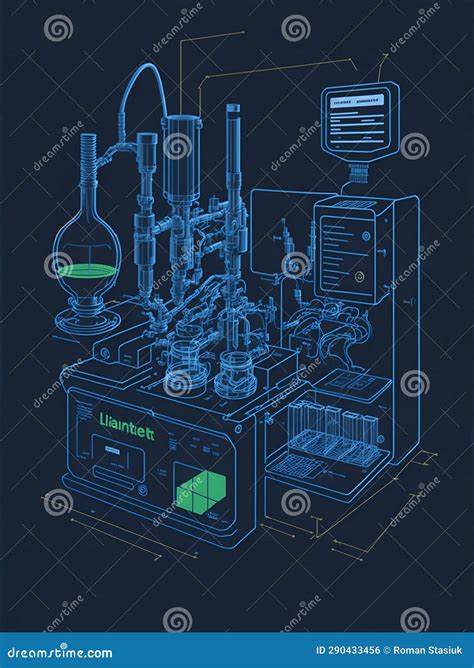 Complexity Of Laboratory Equipment With A Close Up Shot Of A Mass