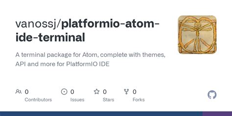 Github Vanossjplatformio Atom Ide Terminal A Terminal Package For