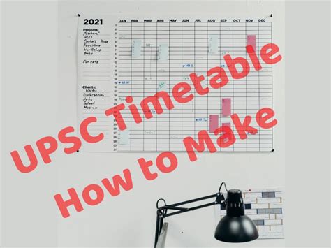 UPSC time table I अपन UPSC CSE परकष क तयर क लए एक कशल Timetable कस बनए Anupma