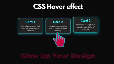 Neon Glow Cards In Html And Css Creative Web Design Tutorial Youtube