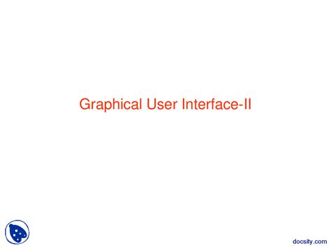 Graphical User Interface 2 Advanced Programming For Engineers Lecture