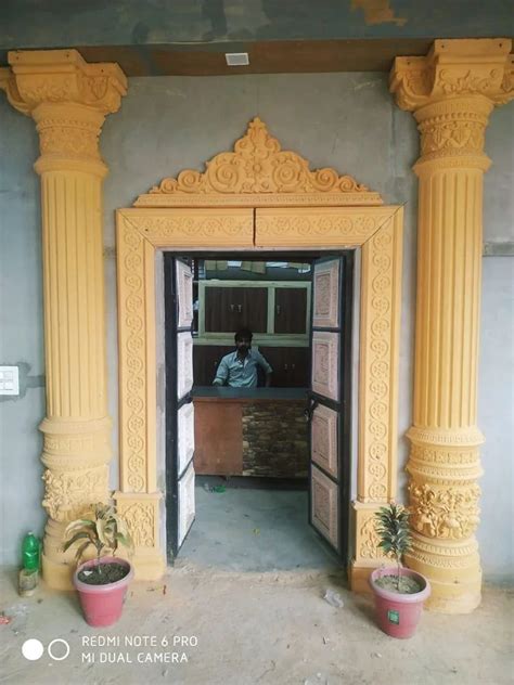 Moulded Golden Grc Column 35 Mm At ₹ 600 Sq Ft In Bhinder Id