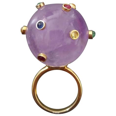Huge Ruby Ball Ring For Sale At 1stdibs