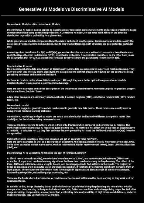 Bhaskara Reddy Sannapureddy On Linkedin Generative Ai Models Vs Discriminative Ai Models