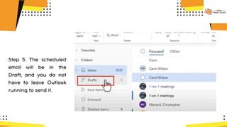 The Right Method To Schedule Send In Outlook PPT