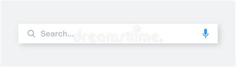 Search Bar Template Internet Browser Engine With Search Box Address