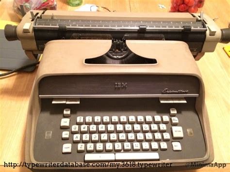 IBM Model C Executive On The Typewriter Database