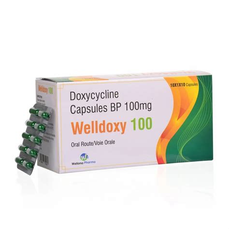 Welldox 100 Doxycycline Capsules 100mg At ₹ 60 Box In Surat Id 14703307512