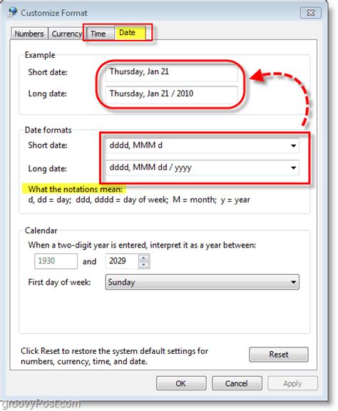 How To Change The Windows Taskbar Date Display Format
