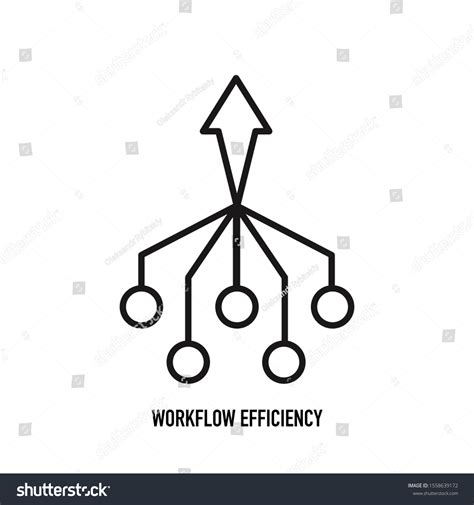Vector Workflow Efficiency Icon Aspect Efficiency Stock Vector Royalty