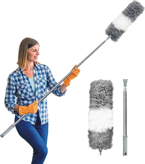 Feather Duster Extendable Telescopic Dusters Microfiber Feather Dusters