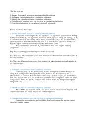 5 Step Process 1 Docx The Five Steps Are 1 Restate The Research Problem As Alternate And