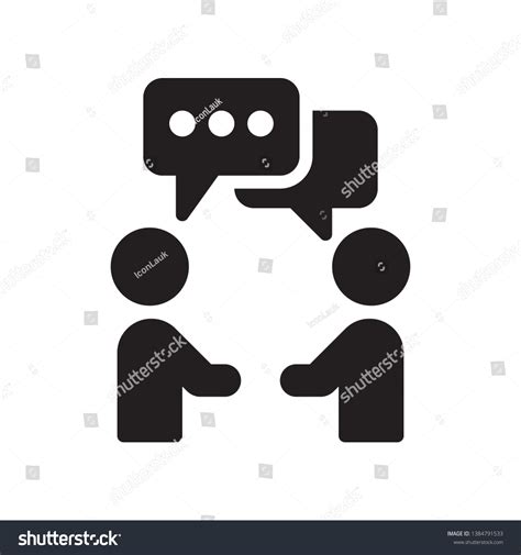 Icon Two People Talking Images Stock Photos Vectors Shutterstock