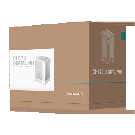 Deepcool Ch170 Digital Vertical Mini Itx Computer Case Black White Bermor Techzone