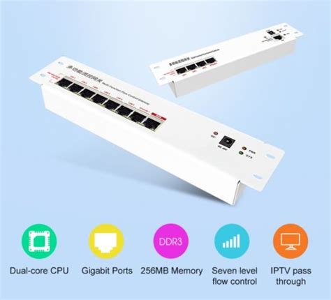 Chipset Mt7621 Smart Router With 1 10 100 1000mbps Wan Port And 8 10 100 1000mbps Poe Ports