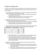 OpenStax Ch Practice Set Docx Chapter Problem Set Directions Use The Five Problems