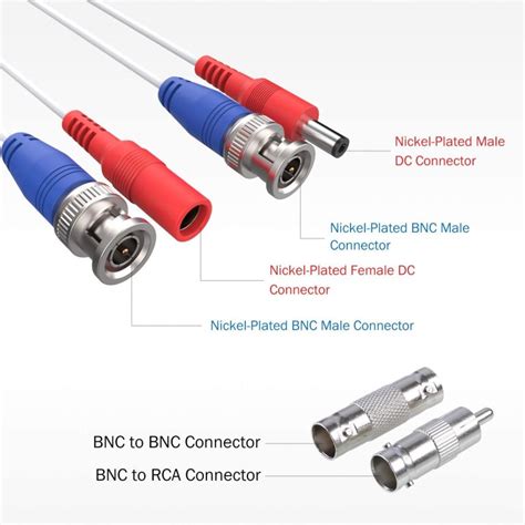 Annke Security Camera Cable 4 30m 100ft All In One Bnc Video Power