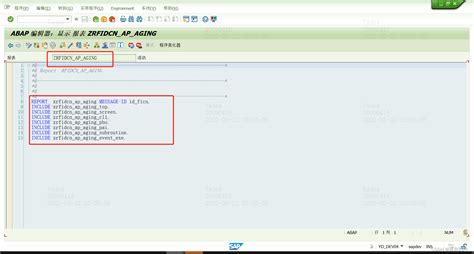 Rfc Submit 调用sap程序idcnap 应付账款账龄报告 报错 Exception Condition “cntlsystem
