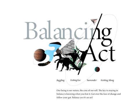 Balancing Act On Behance