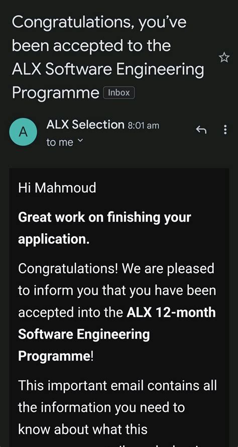 Mahmoud Soliman On Linkedin Softwareengineer Alxaccepted Alxafrica
