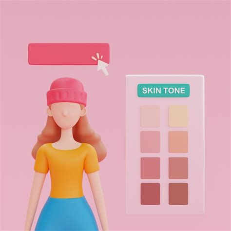 3d рендеринг онлайн дизайна аватара Бесплатно Фото