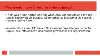 Cross Site Scripting Prevention And Detection XSS PPTX