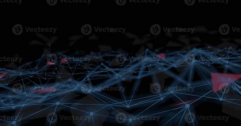 Digital Plexus Wave Triangulation Shapes Abstract Polygon Background