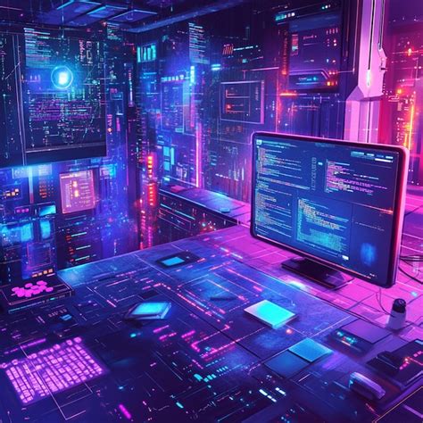 Virtual Hackathon Event Premium Ai Generated Image