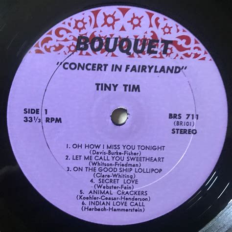 Tiny Tim With Love And Kisses From Tiny Tim Concert In Fairyland Lp Used Us 1968 Vg Vg