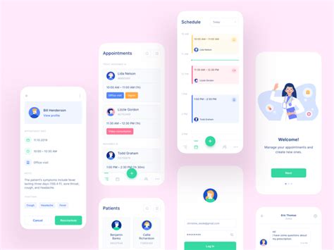 Patients Healthcare Dashboard Medical App App Design App