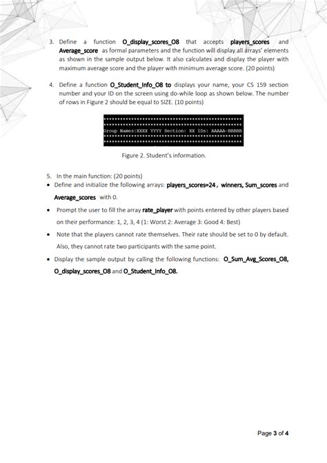 Solved Create A C Program That Calculates The Scores For