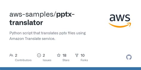 Github Aws Samplespptx Translator Python Script That Translates