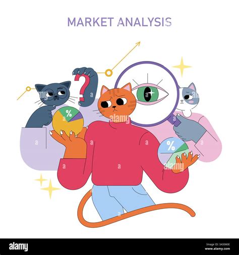 Market Analysis Concept Illustrates The Process Of Understanding Market Trends Through Data