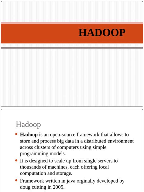 Hadoop 1 Pdf Apache Hadoop Map Reduce