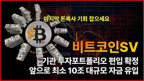 비트코인sv 비트코인 반감기 최대 수혜종목 앞으로 1000 상승 한달안으로 터집니다 Youtube