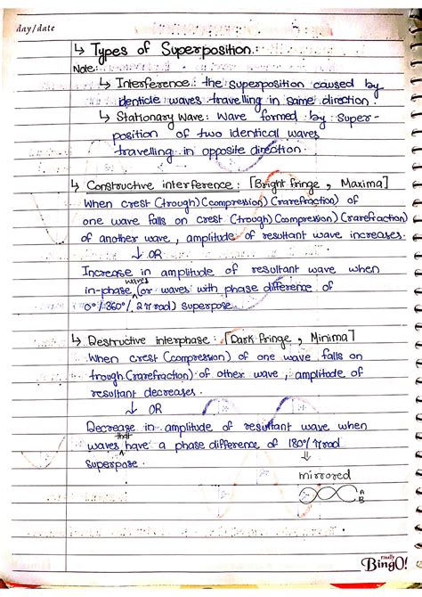 Solution Superposition As Level Physics Notes Studypool