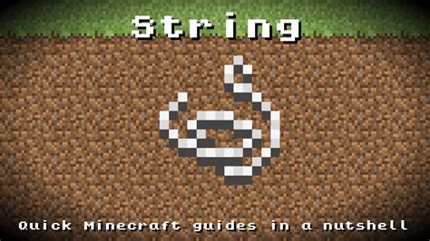 Minecraft String Recipe Item ID Information Up To Date YouTube