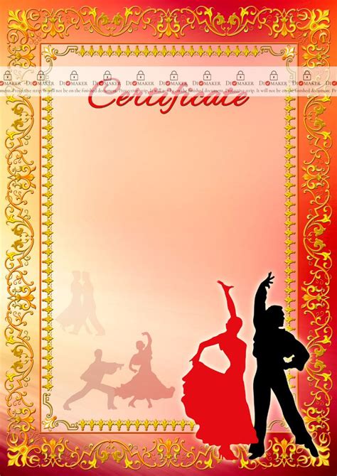 Dance Certificate Template In 2024 Certificate Templates T Certificate Template Templates